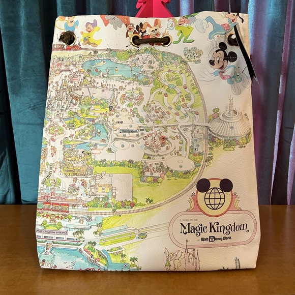 Disney | Bags | Disney Parks Magic Kingdom Anniversary Map Bag | Poshmark